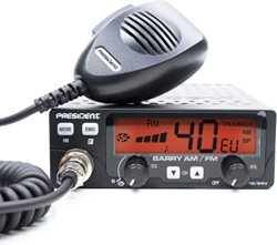 CB Radio Radios President Barry Asc Am fm 12V 24V Asq Code TXPE002 Black 5631 Prices | Shop ...