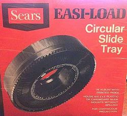 Sears Easi-load Circular Rotary Slide Projector Tray For 100 2X2 Slides ...