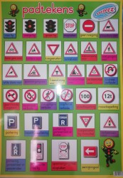 Educational Sucezz Wall Chart Poster - Afrikaans - Padtekens Road Signs ...