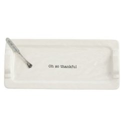 Deals on Mud Pie Circa 2 Piece Oh So Thankful Hostess Tray Platter Set ...
