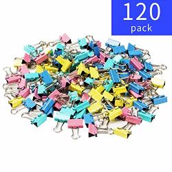 Deals on 120PACK 19 Mm Metal Binder Clips Binder Clips Small Paper ...