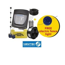 Deals on Nemtek 30MT Electric Fence Kit Black 8 Line Jurassic Bars ...