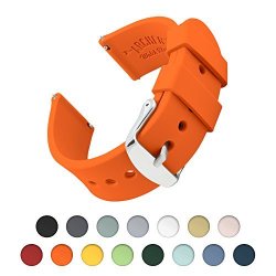 Archer Watch Straps Silicone Quick Release Soft Rubber Replacement Watch Bands For Men And Women ...