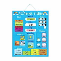 5K Education All About Today Weather & Calendar Magnetic Board - Blue ...