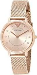 Emporio Armani Women's Analog Quartz Watch With Stainless Steel Strap ...