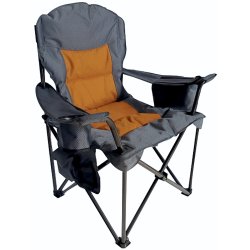 Deals on Campmaster - Classic 750 Deluxe Camping Chair Grey orange ...
