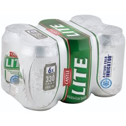 Castle Lite - Can 6X330ML Prices | Shop Deals Online | PriceCheck