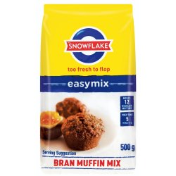 Deals on Snowflake 500g Easymix Muffin Mix Bran Packet | Compare Prices ...