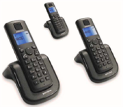 Bell Cordless Telephone AIR-03 - Trio - 3 Cordless Dect Phones With ...