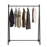 Dr.iron Black Metal Clothing Rack Industrial Clothes Rack With Top Rod ...