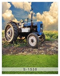 Vinyl 5X7FT Spring Farm Tractor Field Harvest Photography Studio ...