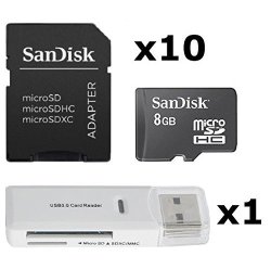 Deals on 10 Pack Of Sandisk 8GB Microsdhc Memory Card 8G SDSDQAB-008G ...