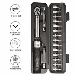 18PCS Preset Torque Wrench Torque Kits Set Torque 1-25NM Wrench ...