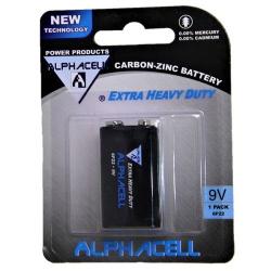 Alphacell Zinc Carbon Battery - Size 9V 1PC | Reviews Online | PriceCheck