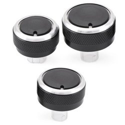 3PCS Ac Knobs Car Air Conditioner Switch Button Volkswagen Jetta MK5 ...