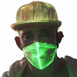 7 Colors LED Flashing Light Up Rave Dust Mask USB Rechargeable Luminous ...