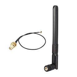 Uxcell Wifi Antenna 8DBI 2.4 5 5.8GHZ Pr-sma Male Compatible With ...