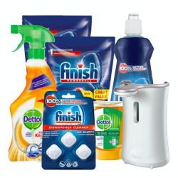 Deals on Finish + Dettol - Kitchen Hygiene Cleaning Bundle - 6 Piece ...