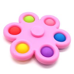 Pop It Fidget & 5 Circle Fidget Spinner 2IN1- The Ultimate Fidget ...
